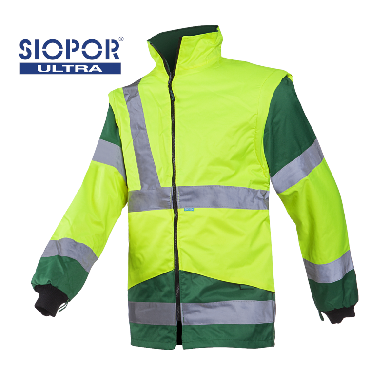 Sioen Skollfield Hi-vis Rain Jacket with Detachable Bodywarmer – Toolman Limited