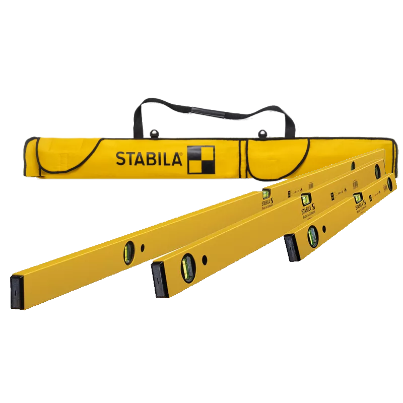 Stabila Kit 1 Spirit Level Type 70-2 Kit (60cm (2 ft), 120cm (4 ft), 1 ...