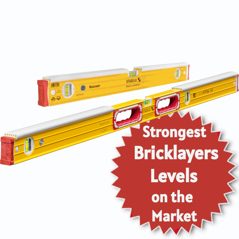 Stabila Masons Spirit Level Twin Pack Types 196-2 K and 96-2 K (4 ft a ...