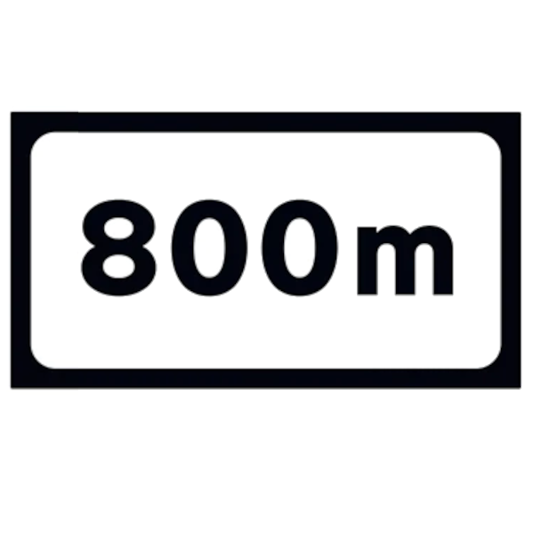 P 001 Supplementary Plate - Distance 800m – Toolman Limited