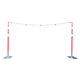 Goalposts Height Restriction Barriers with Steel Base & Bunting ...